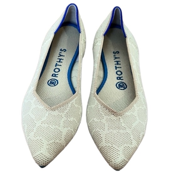 Rothy's | Shoes | Rothys 75 Tan Giraffe Print Pointed Toe Ballet Flats ...